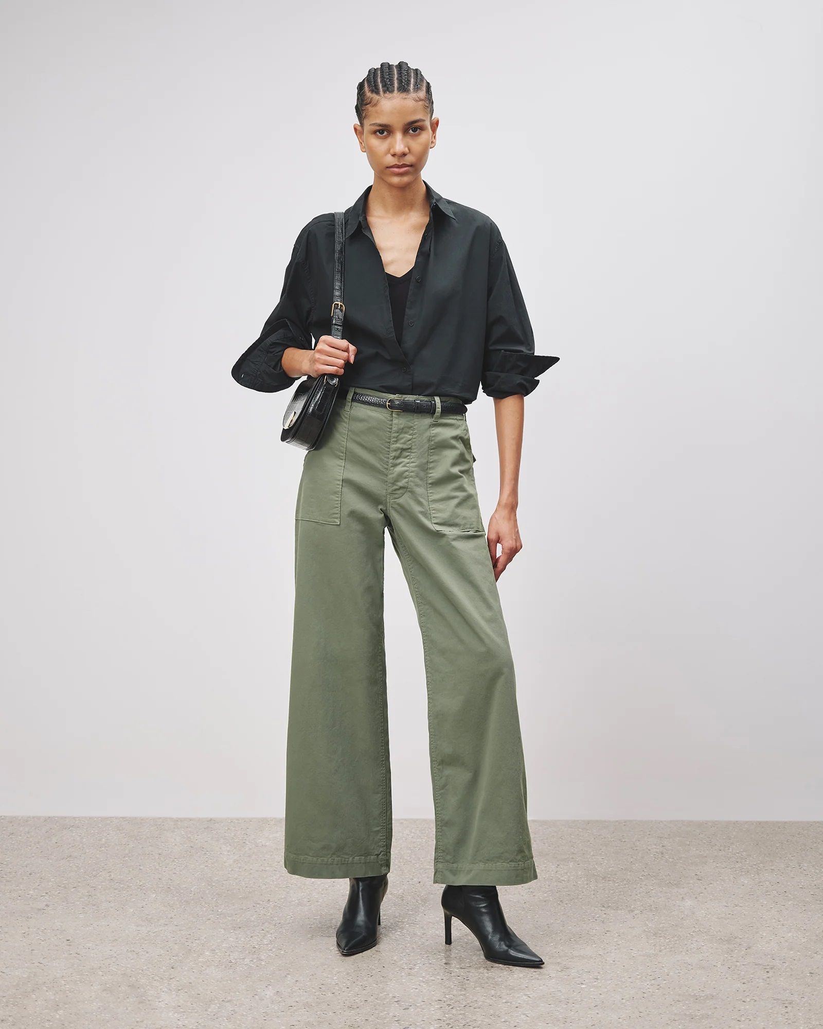 NILI LOTAN Leon Boy Pant in Camo M/4