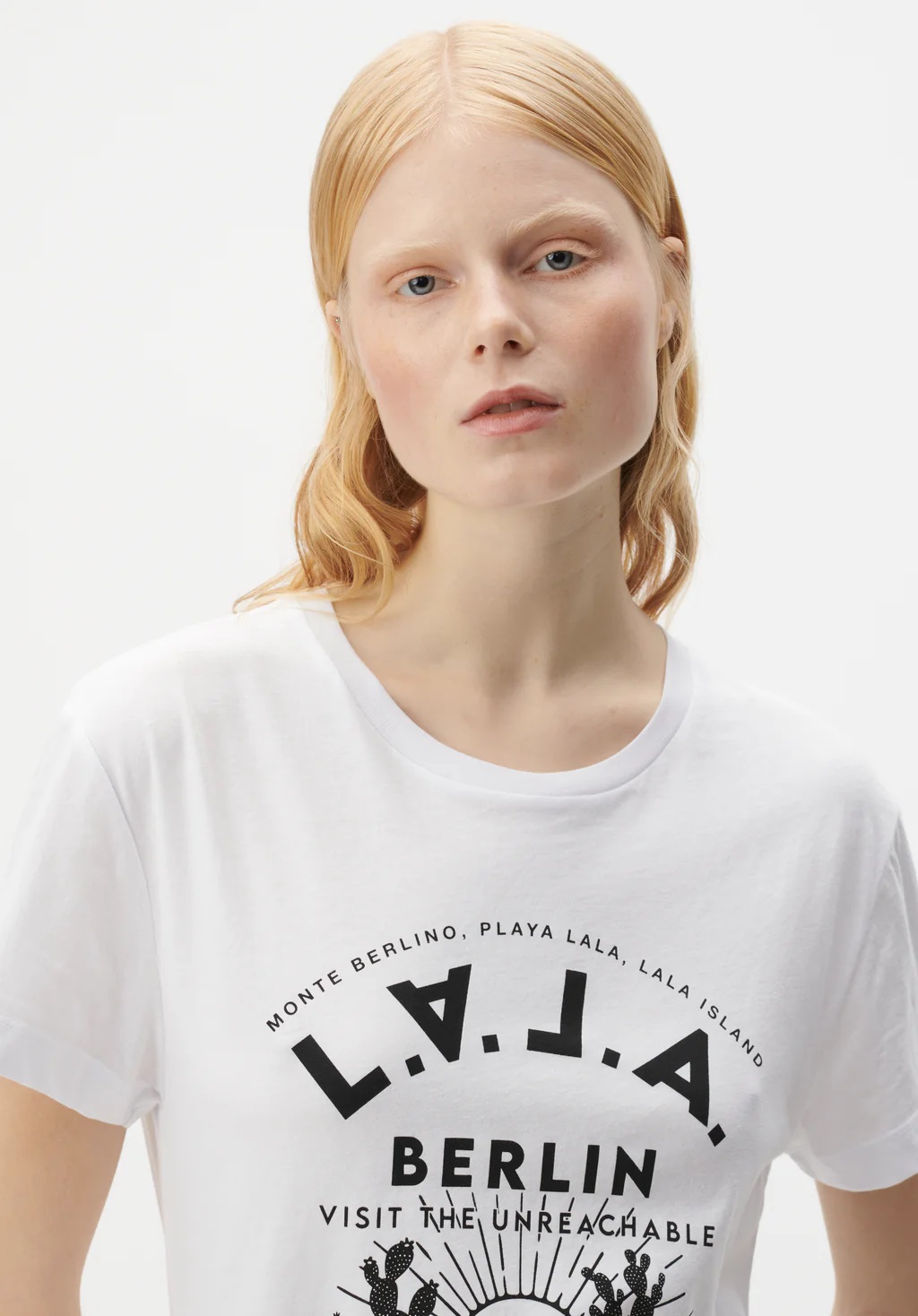 Lala Berlin T Shirt Cara In White S