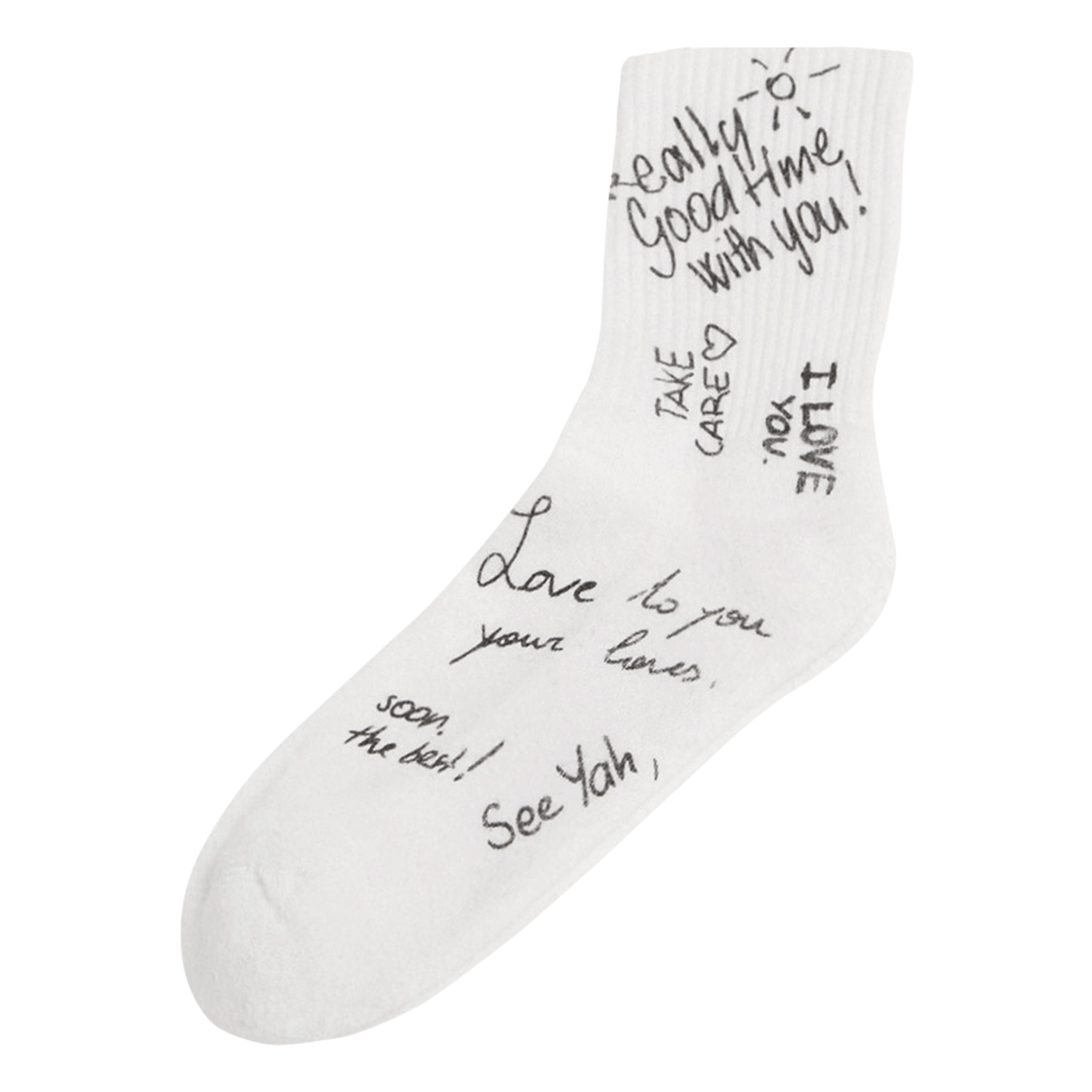 Golden Goose Socks High Rib/Lettering Print S