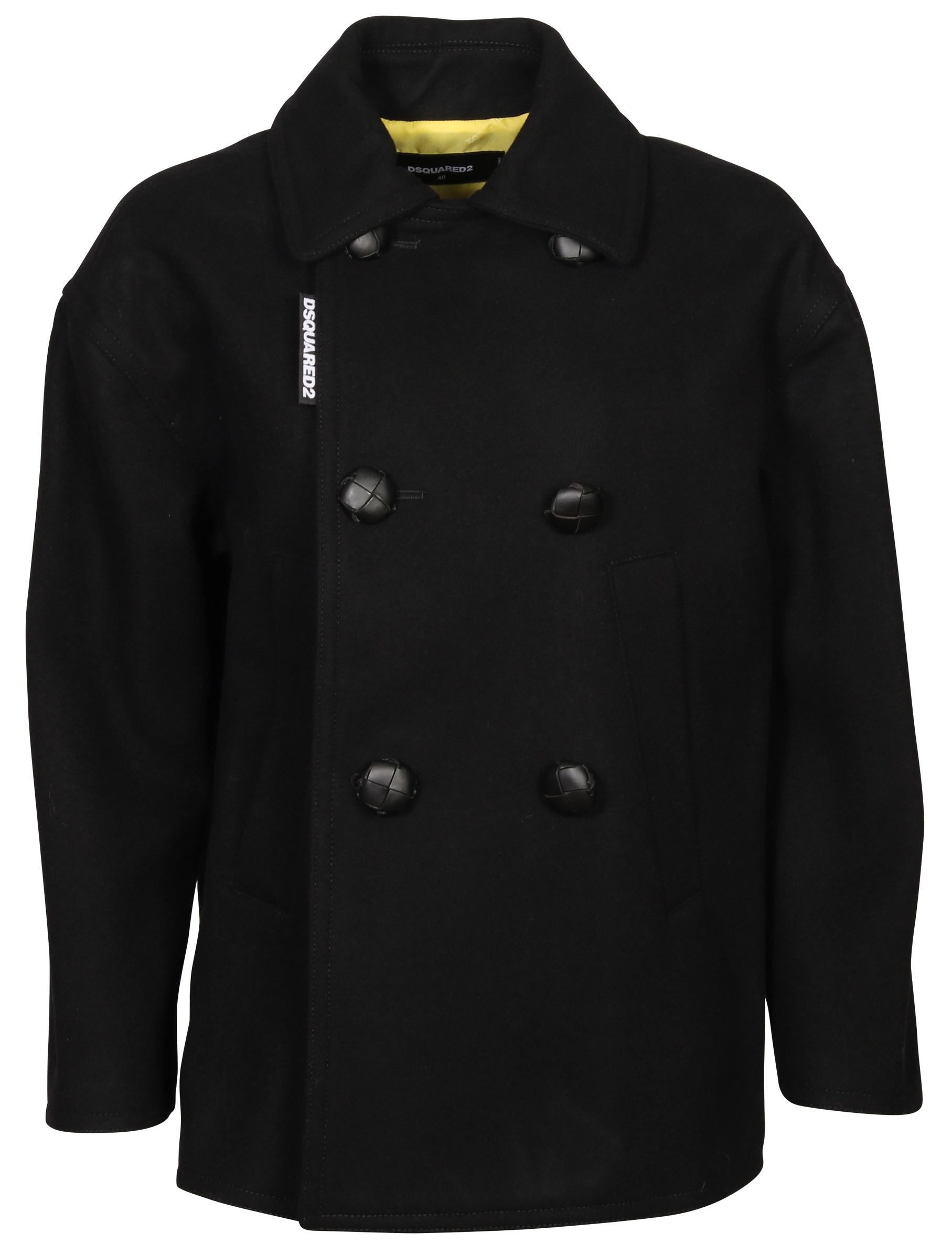 Dsquared Wool Jacket Black IT/42 - DE/ 36