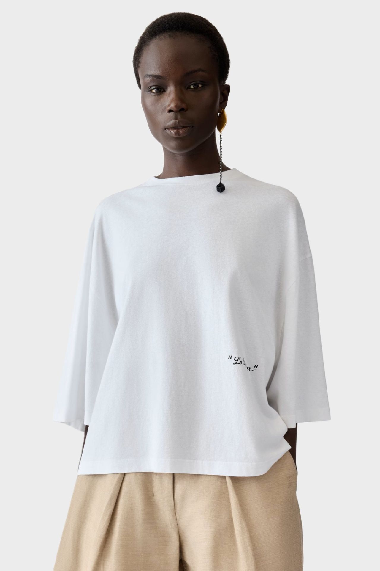 JACQUEMUS "Le Palmier" T-Shirt in White L
