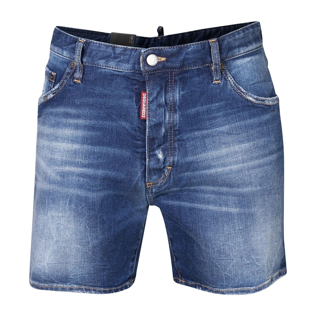 DSQUARED2 Jeans Shorts Dan Commando in Washed Blue 46
